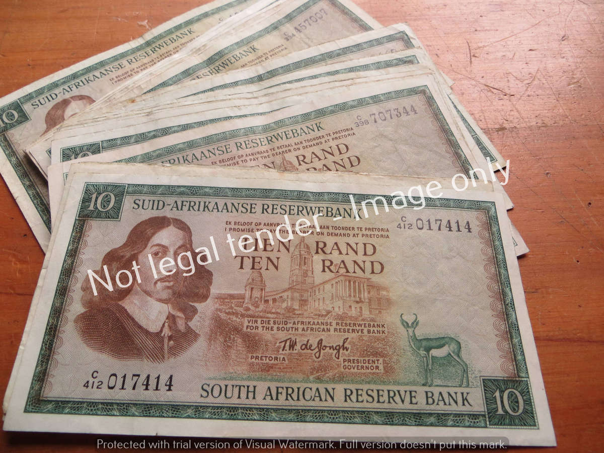 TW de Jongh - 30 x TW de Jongh R10 Notes - Bid per Note was sold for 31 ...