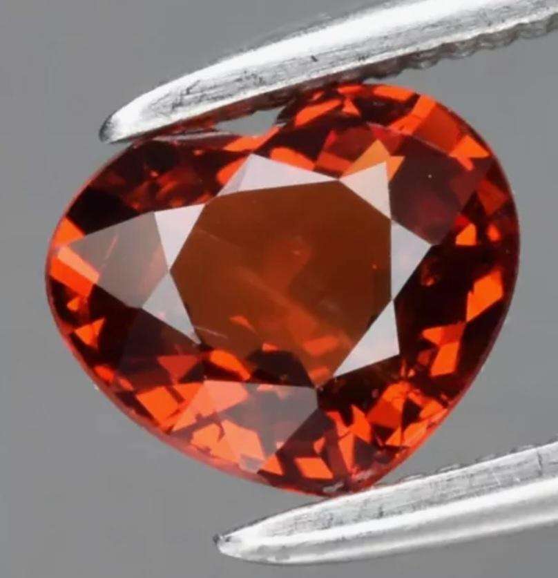 Garnets - Beautiful Heart Cut Natural Orange Spessartite Garnet was listed for 0.00 on 15 Sep at ...
