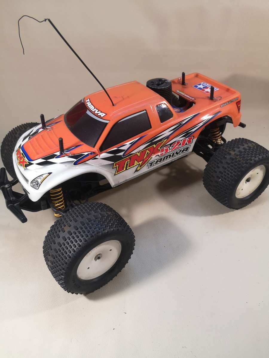 Trucks & Tanks - Giant Tamiya TNX 5.2R Nitro Monster Truck RC With a 5 ...