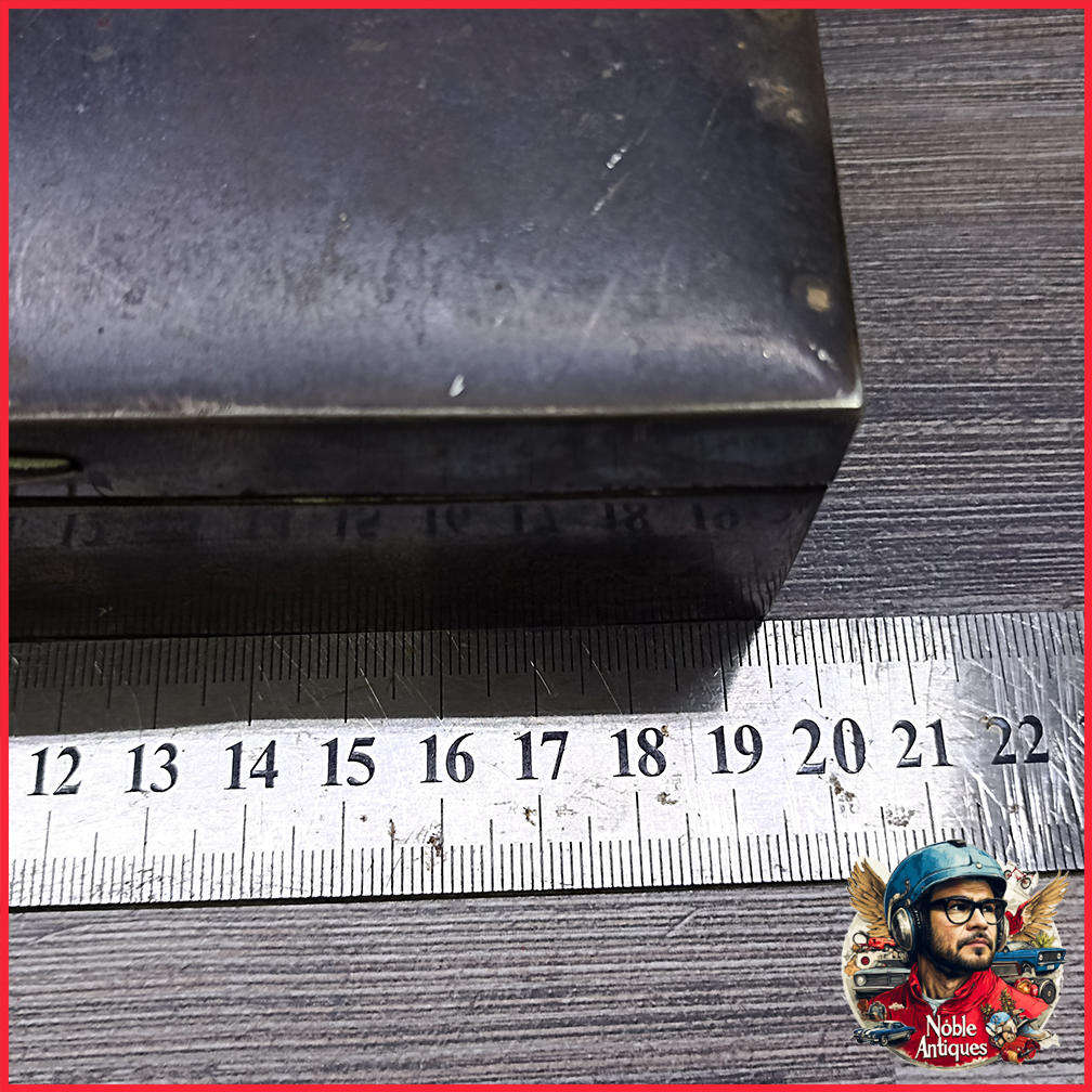 Silver - Antique English Walker & Hall Sterling Silver Military Cigar Box 795g was sold for ...