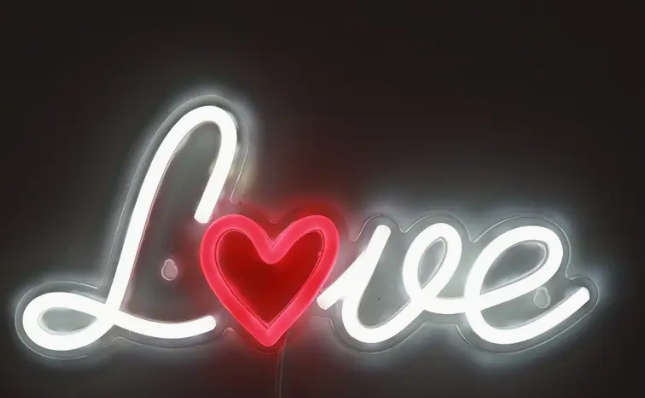 Decorative Art - Beautiful Love LED Wall Neon Sign For Home Room Party ...