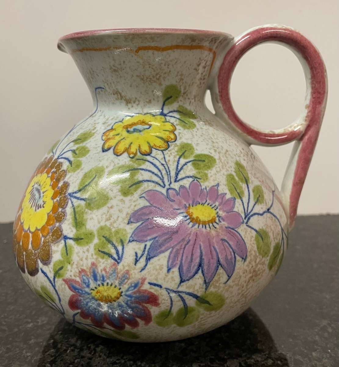 Dutch Porcelain - Gouda Jug in the Wipion pattern with rare handle ...