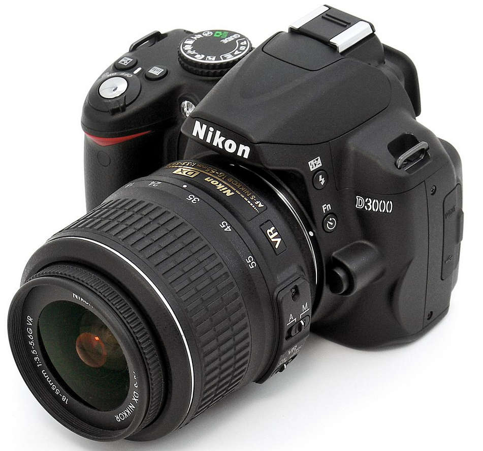 Digital SLR - Nikon D3000 DSLR Camera with Nikon 18-55 VR Lens Kit was sold for 2,950.00 on 2 ...