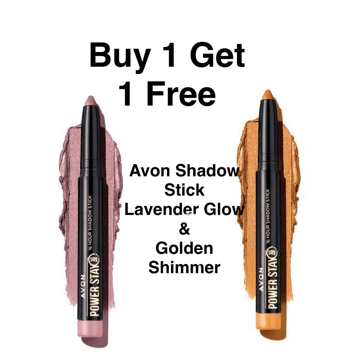Eyes - Buy 1 Get 1 Free Avon Power Stay 16-Hour Shadow Stick - 1.4 ...