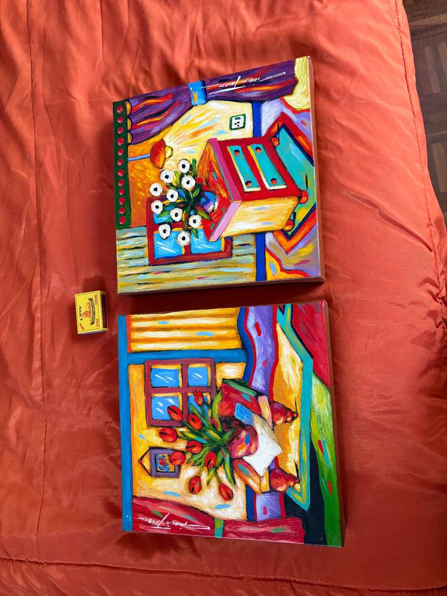 Paintings - Set of 2 x Giorgio Trobec original oil paintings was listed ...