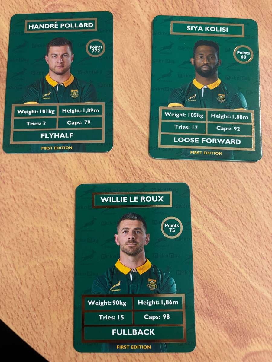 Supporters Gear & Collectibles - Pick n Pay Springboks 3 Pack Trading ...