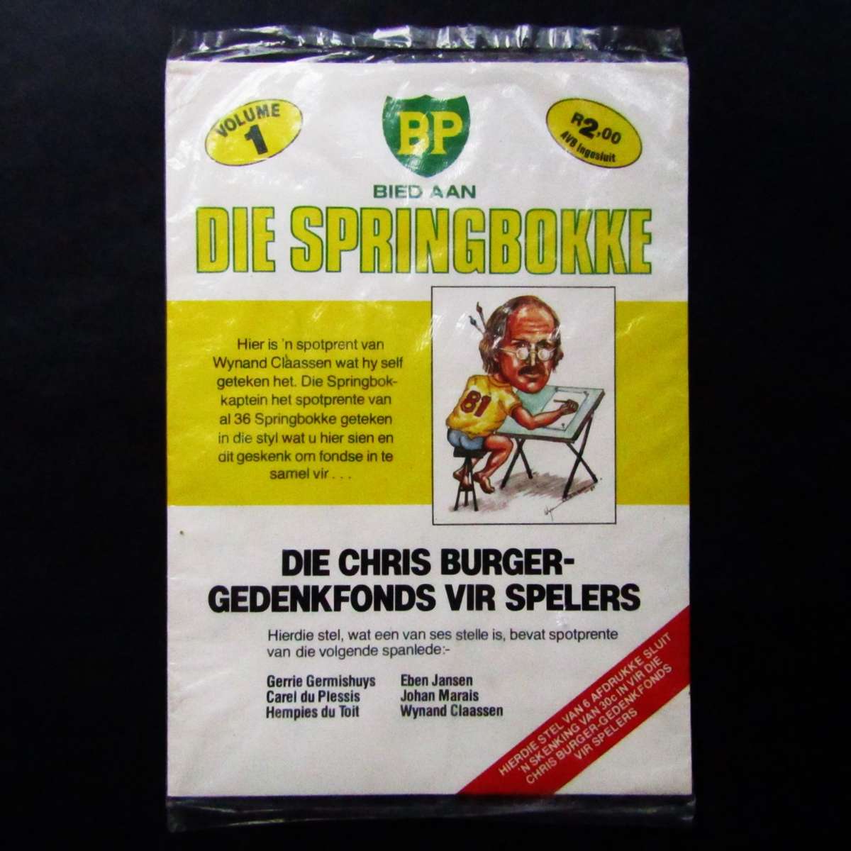 Sporting Memorabilia - Old BP Wynand Claassen Springbok Rugby Player ...
