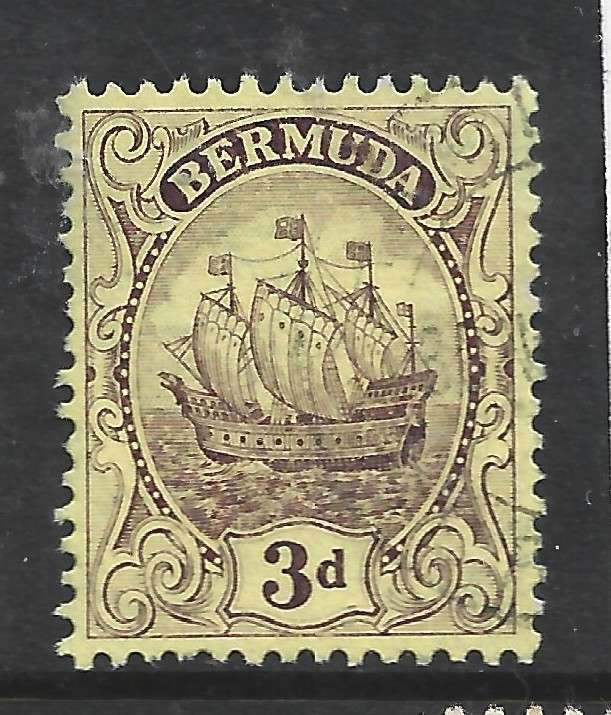 Colonial Britain - Bermuda, GVR, 1926, 3d purple / yellow MNH ** for ...