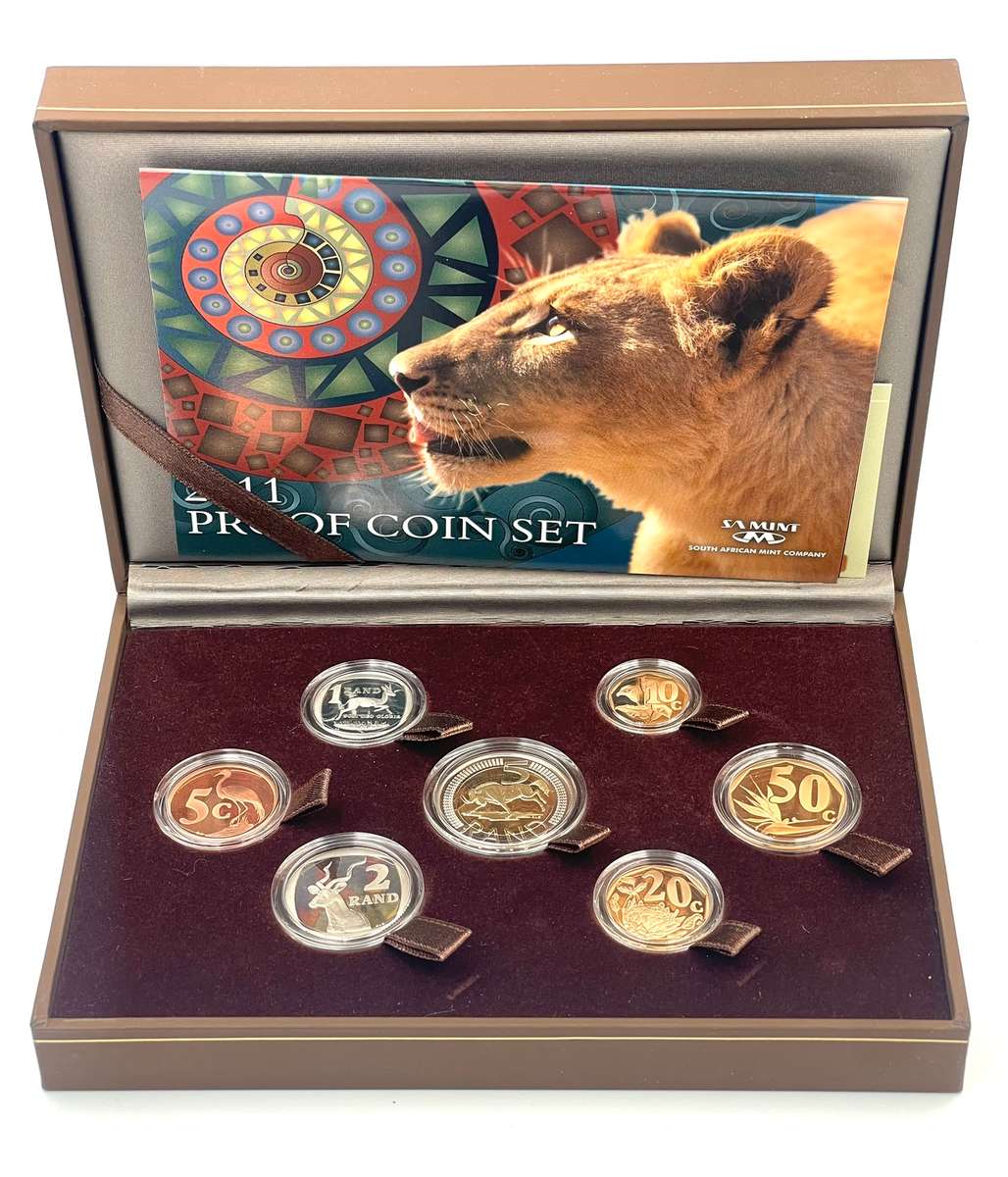Proof Sets - 2011 South Africa Proof Coin Set in original mint box ...