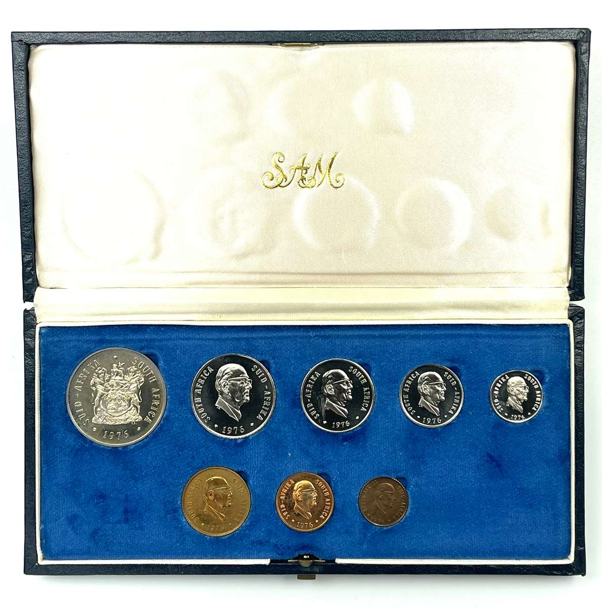 Proof Sets - 1976 South Africa Proof Coin Set in original mint box ...