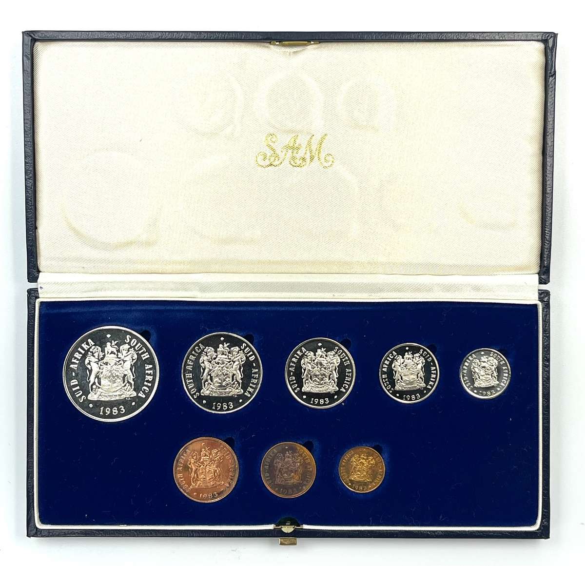 Proof Sets - 1983 South Africa Proof Coin Set in original mint box ...