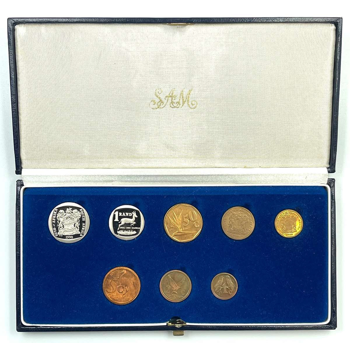 Proof Sets - 1990 South Africa Proof Coin Set in original mint box ...