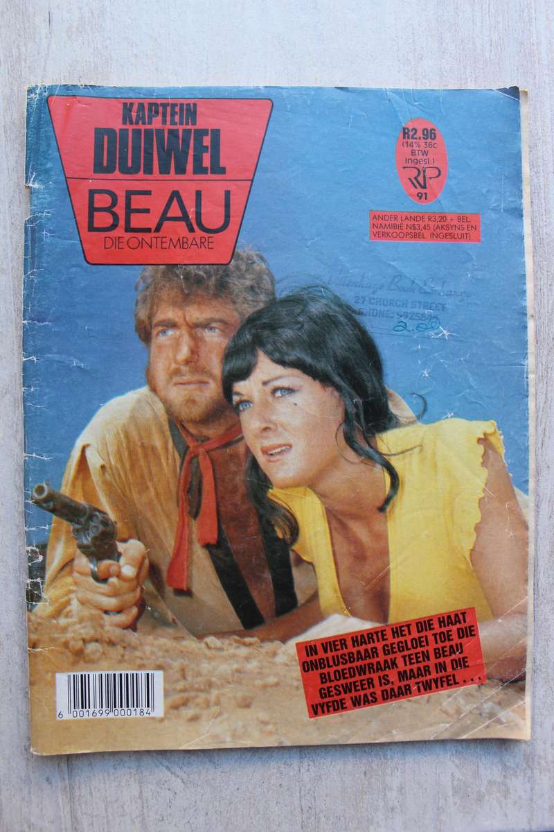 Afrikaans Fiction - Kaptein Duiwel + Beau die Ontembare nommer 91 ...