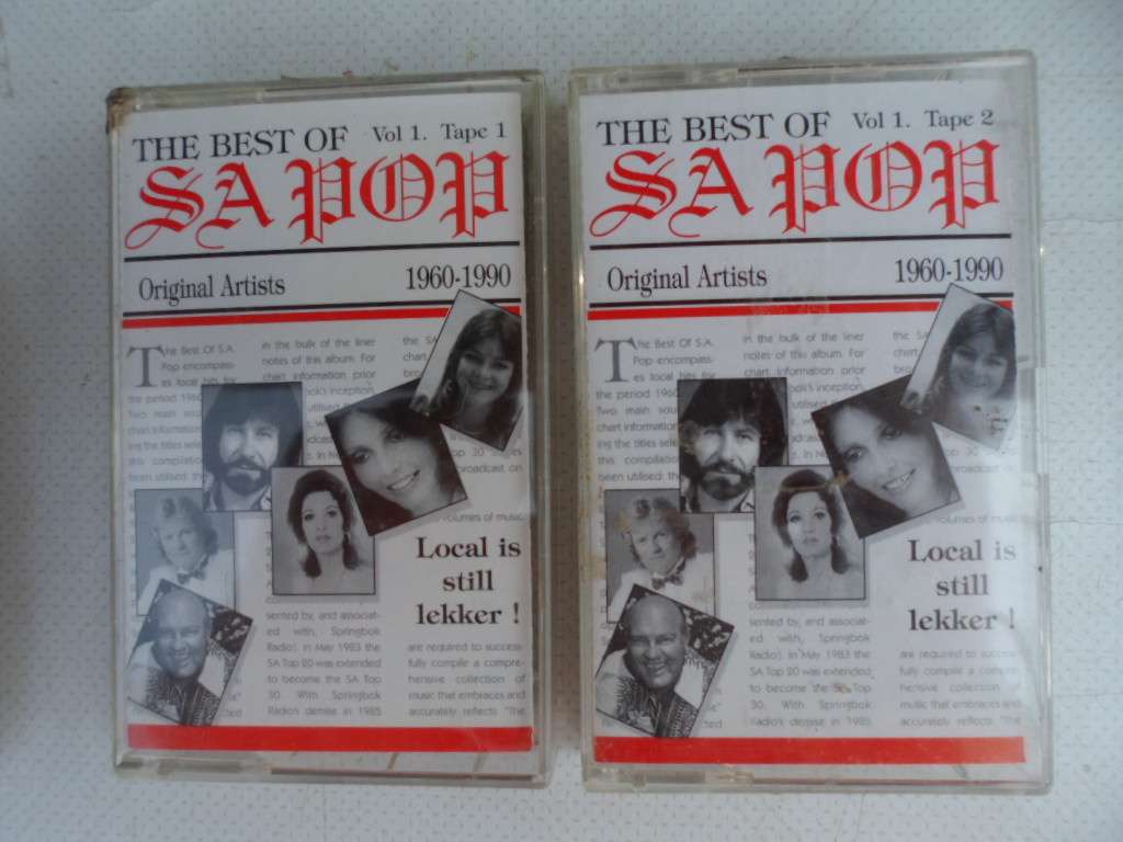 Pop - The Best of SA Pop. 1960-1990. Set of 2 cassette tapes. Very rare ...
