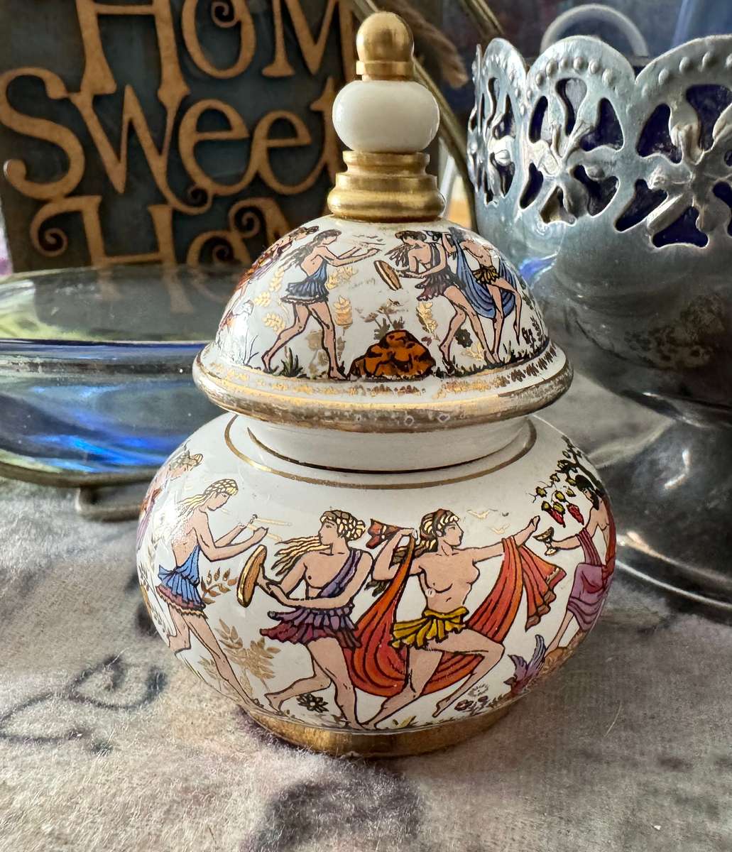 Perfume & Scent Bottles - Vintage porcelain perfume jar for sale in ...