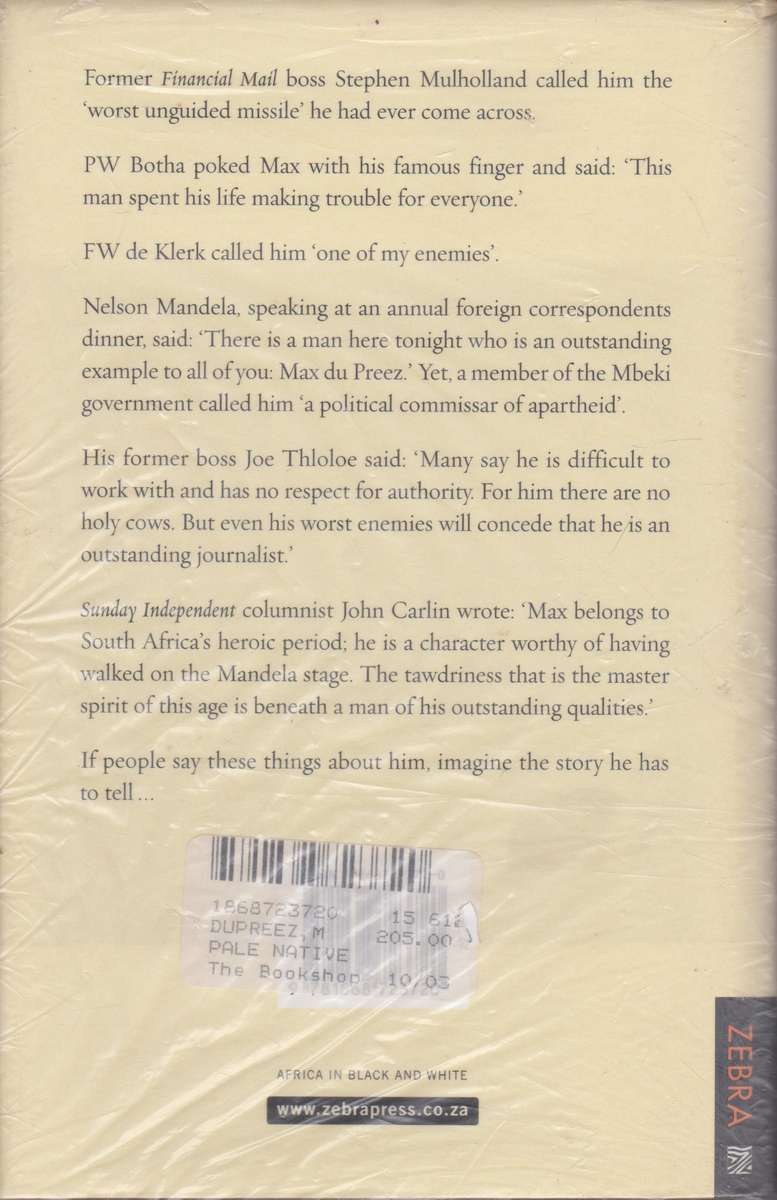 Biographies & Memoirs - Pale Native: Memories of a renegade reporter ...