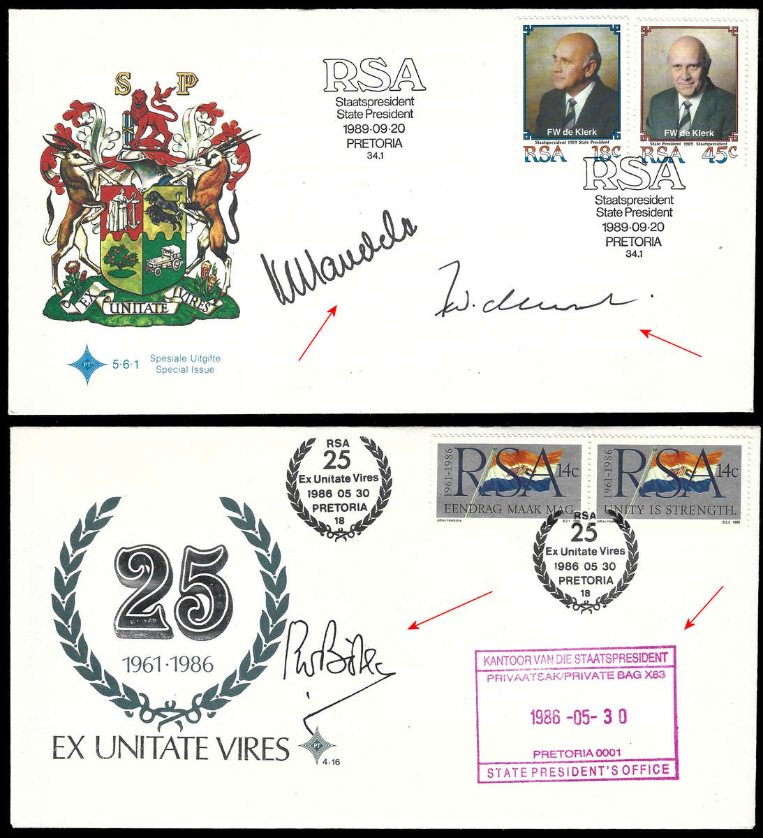 Republic of South Africa - Signed Covers was sold for 210.00 on 6 Nov at 22:16 by Stamp and Coin ...