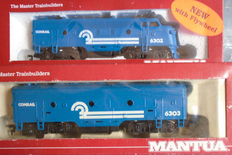 Locomotives - MANTUA HO SCALE - CONRAIL F7A/ F7 DIESEL LOCO & DUMMY ...
