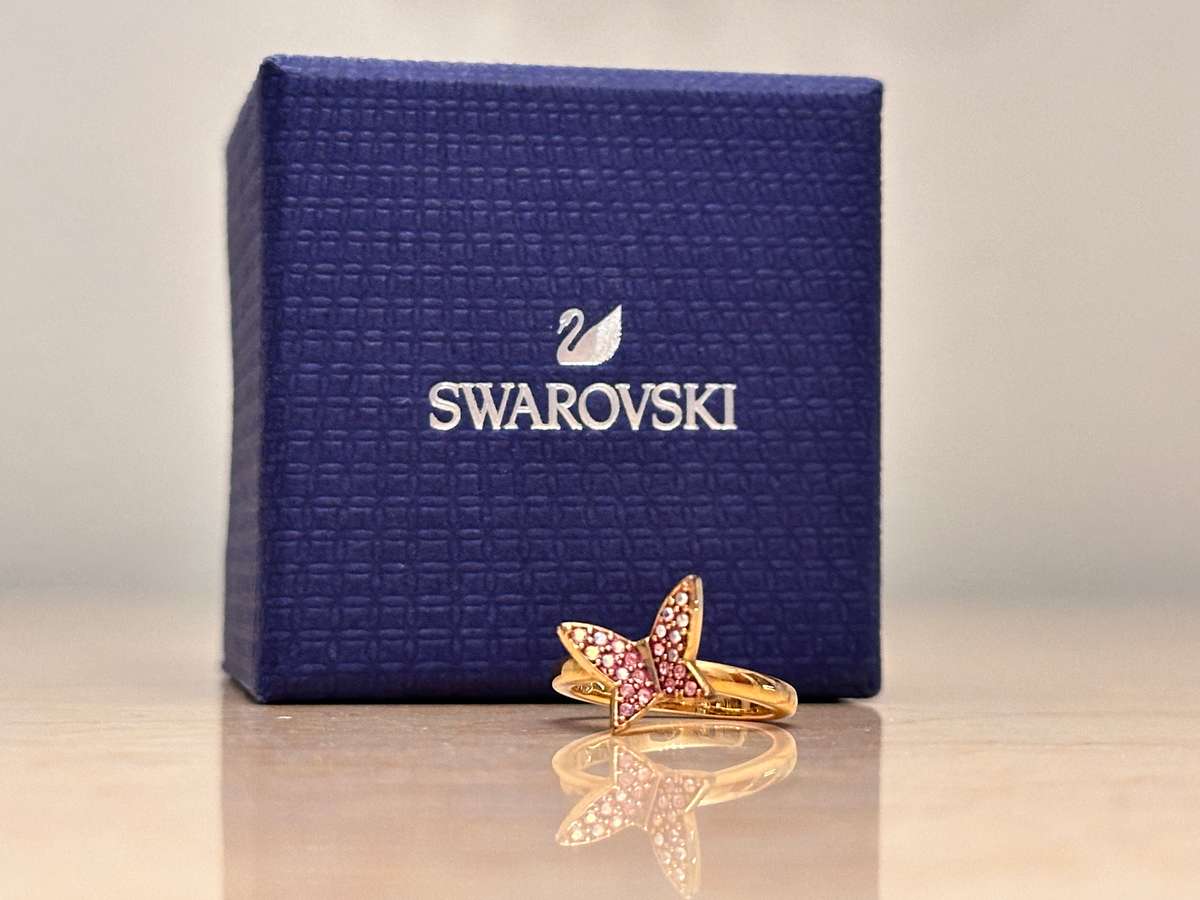 Rings - Beautiful SWAROVSKI Butterfly Ring was sold for 151.00 on 12 ...