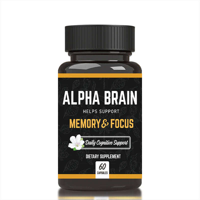 Vitamins and Amino Acids - Alpha Brain Nootropic Focus Capsules ...