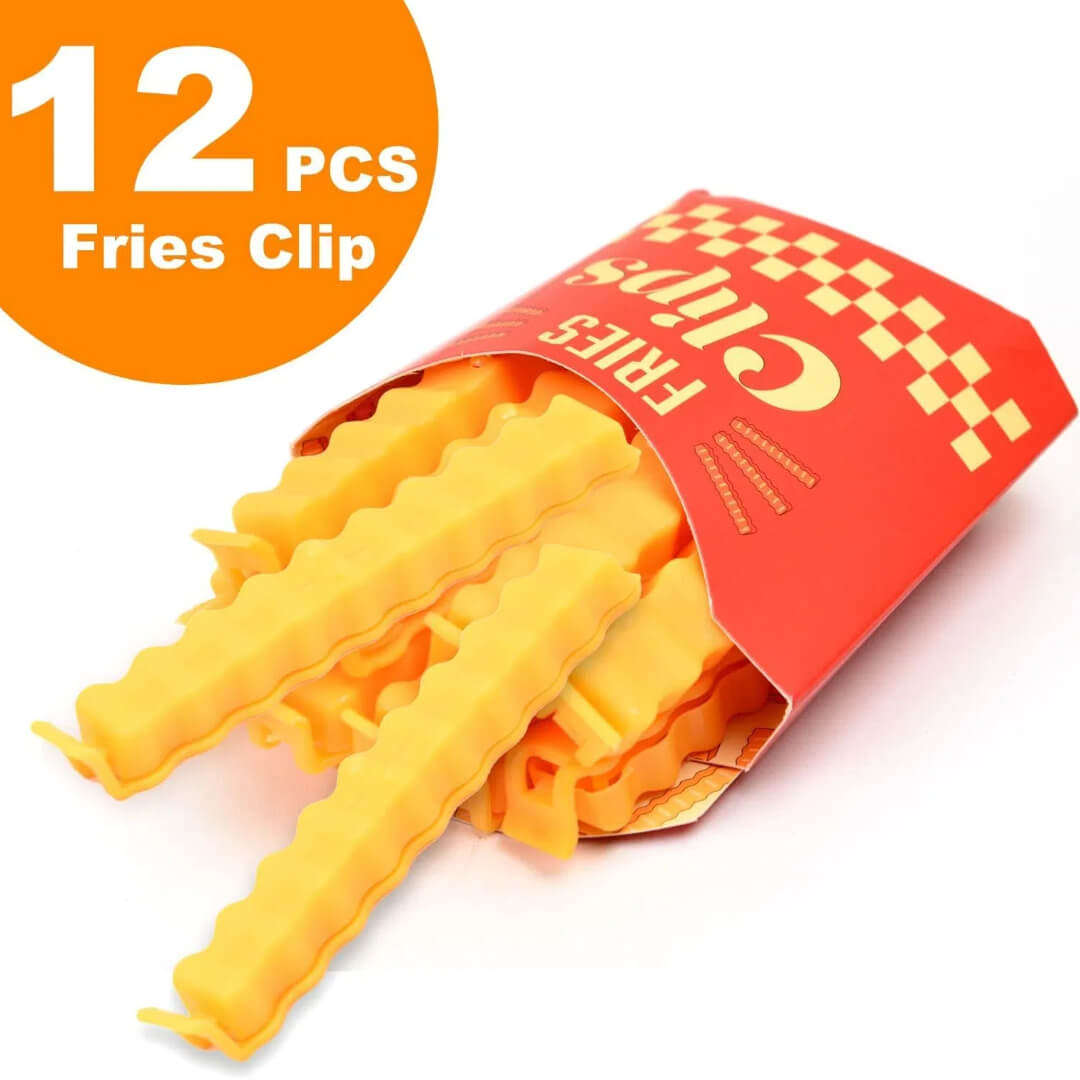 Countertop Storage - French Fries kitchen Set of 12 Clips Fun Bag Clips ...