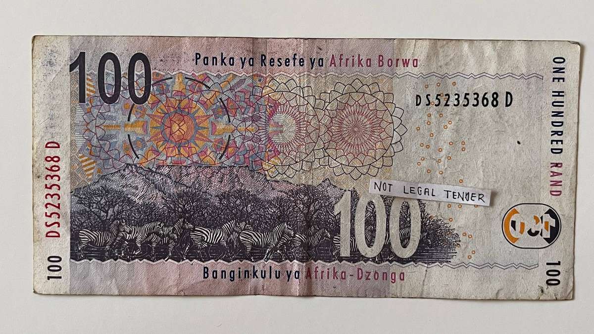 TT Mboweni - South Africa 100 Rand Banknote T.T. Mboweni was sold for ...