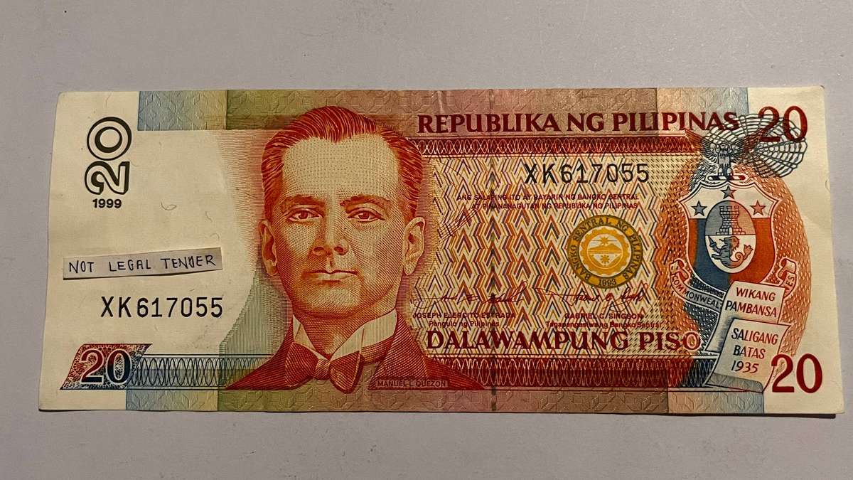 Asia - Philippines 20 Piso Banknote (1999) | Bangko Sentral ng ...