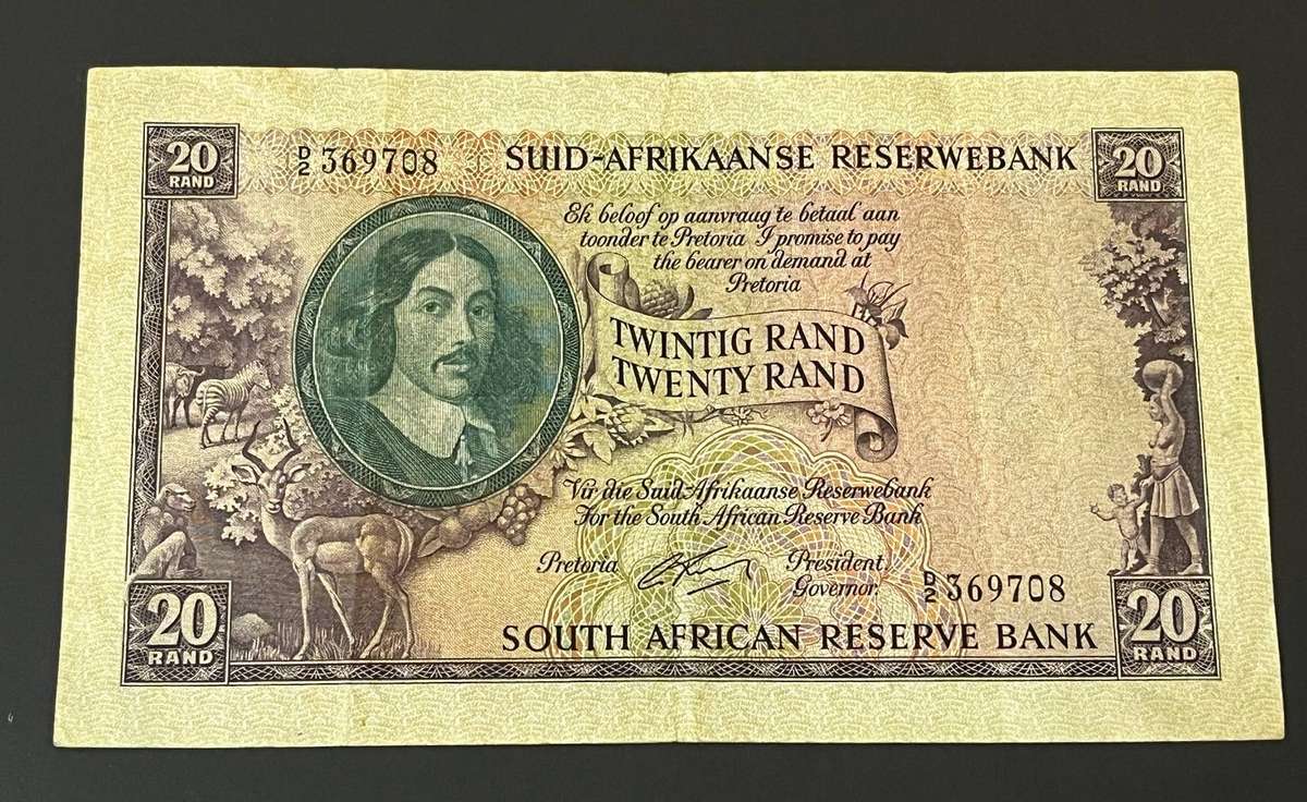 CL Stals - South Africa 20 Rand Jan van Riebeeck Banknote (Early Issue ...