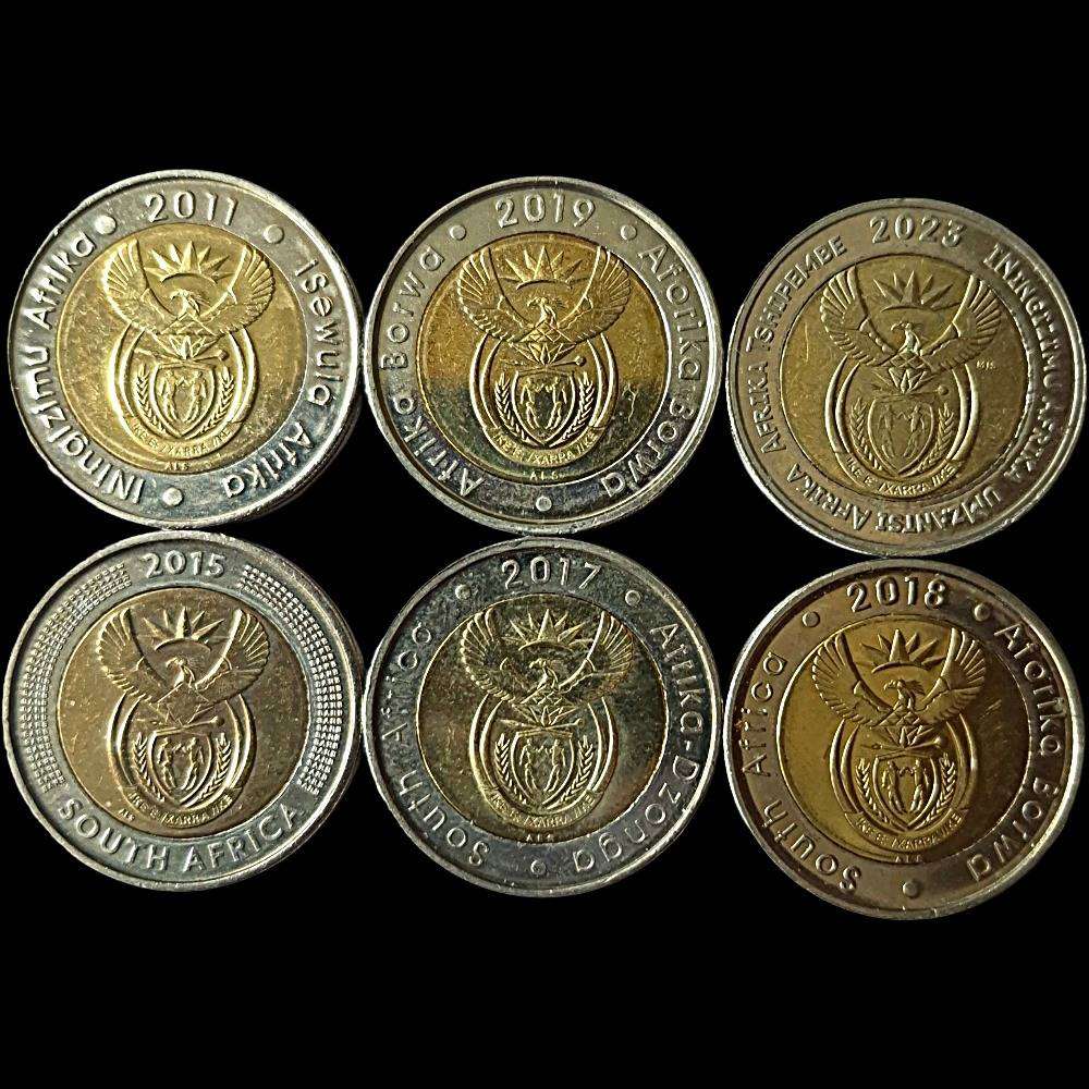Special Circulation & Commemorative Coins - 6-Coin Commemorative R5 ...