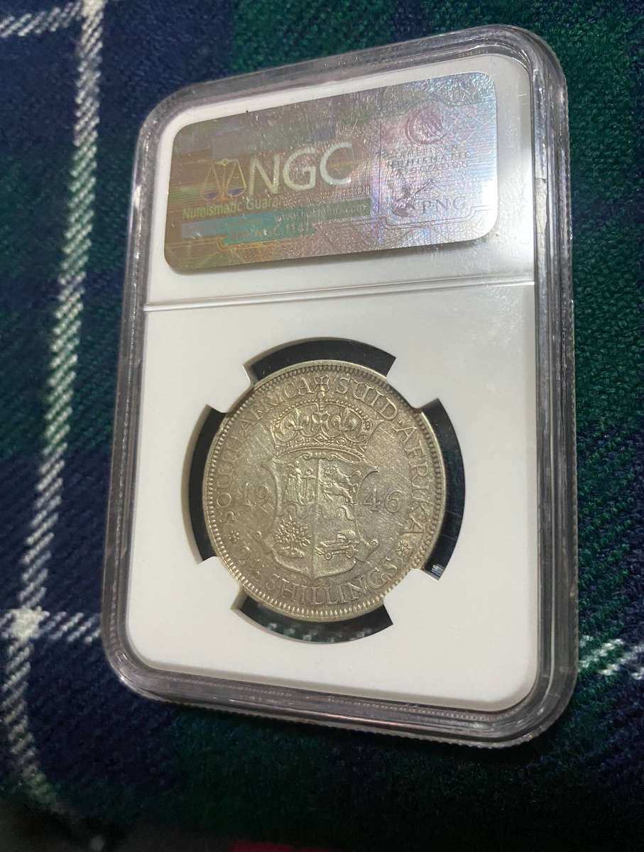 Two and a Half Shillings - SouthAfrica19462½Shillings Graded by Numismatic Guaranty Company (NGC ...