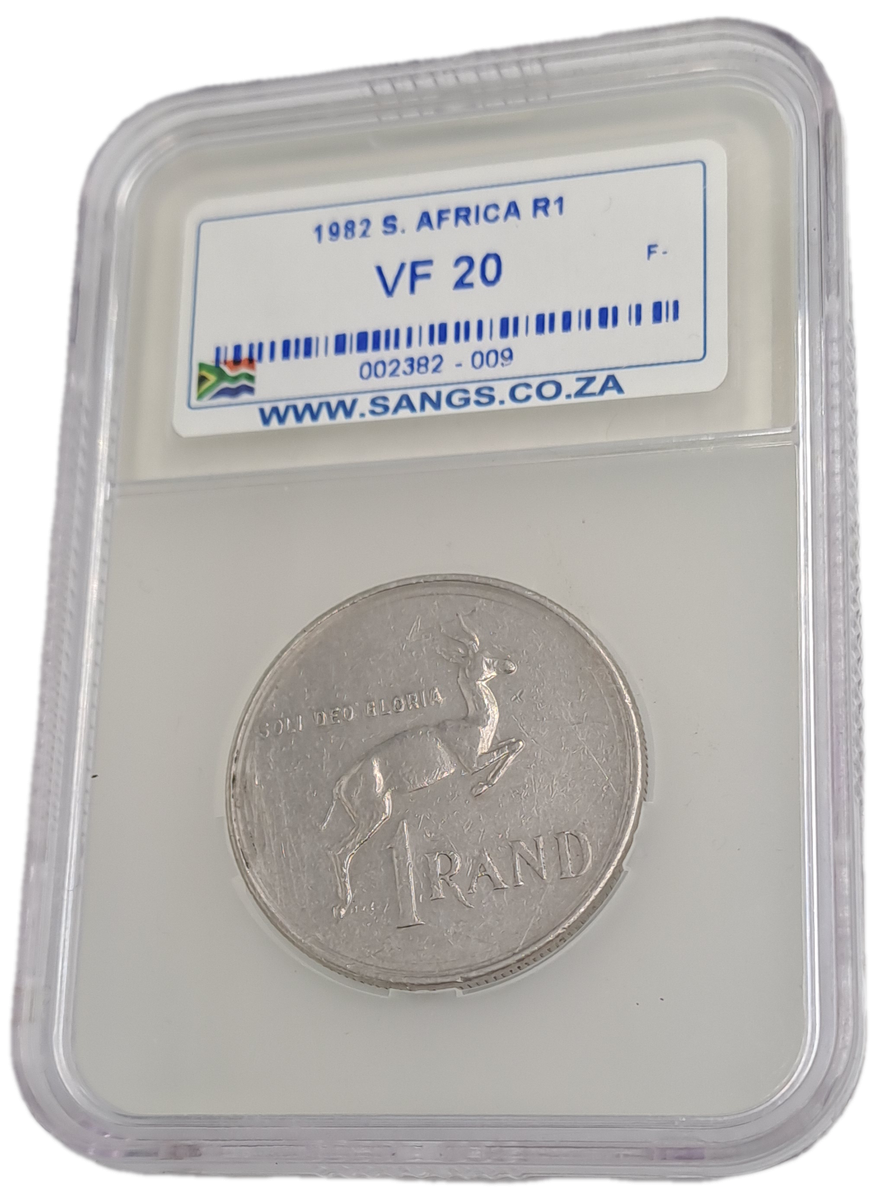 One Rand - 1982 South Africa 1 Rand J.Voster-SANGS Graded VF20 for sale in Johannesburg (ID ...