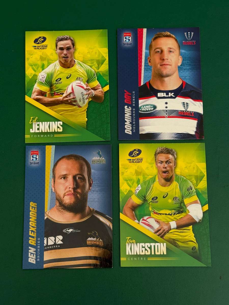 Sporting Memorabilia - Rugby Cards - 4 (Four) * 2016 Tap and Play ...