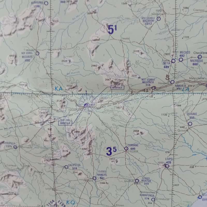 Maps Operational Navigation Chart Map Of Malawi And Mozambique For