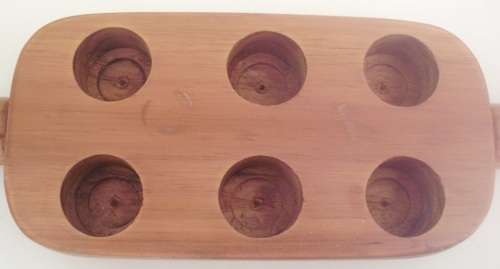 Other Bar Accessories Wooden Shot Glass Tray Double Handle Solid Wood Was Listed For 150