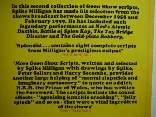 Entertainment - More Goon Show Scripts - Written and Selected by Spike ...