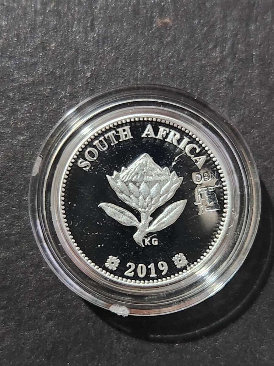 Two and a Half Cent - SA Mint 2019 2 1/2c Sterling Silver Tickey ...