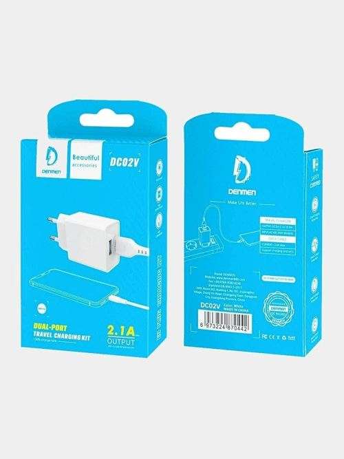 Cables & Adaptors - Denmen DC02V Dual-port adapter with High Speed micro USB Charging Data Cable ...