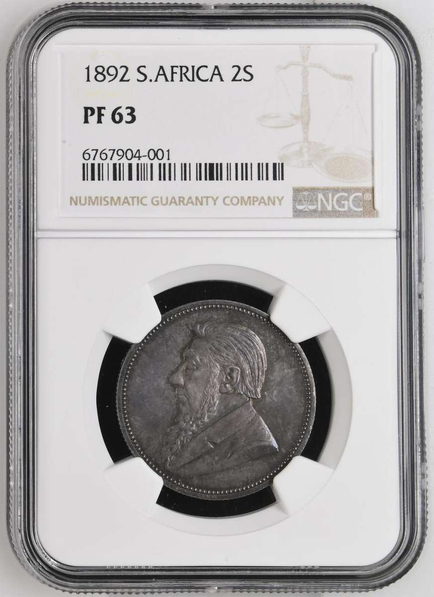 Two Shillings - 1892 ZAR Kruger Proof 2 Shillings NGC Graded PF63 for sale in Pretoria / Tshwane ...
