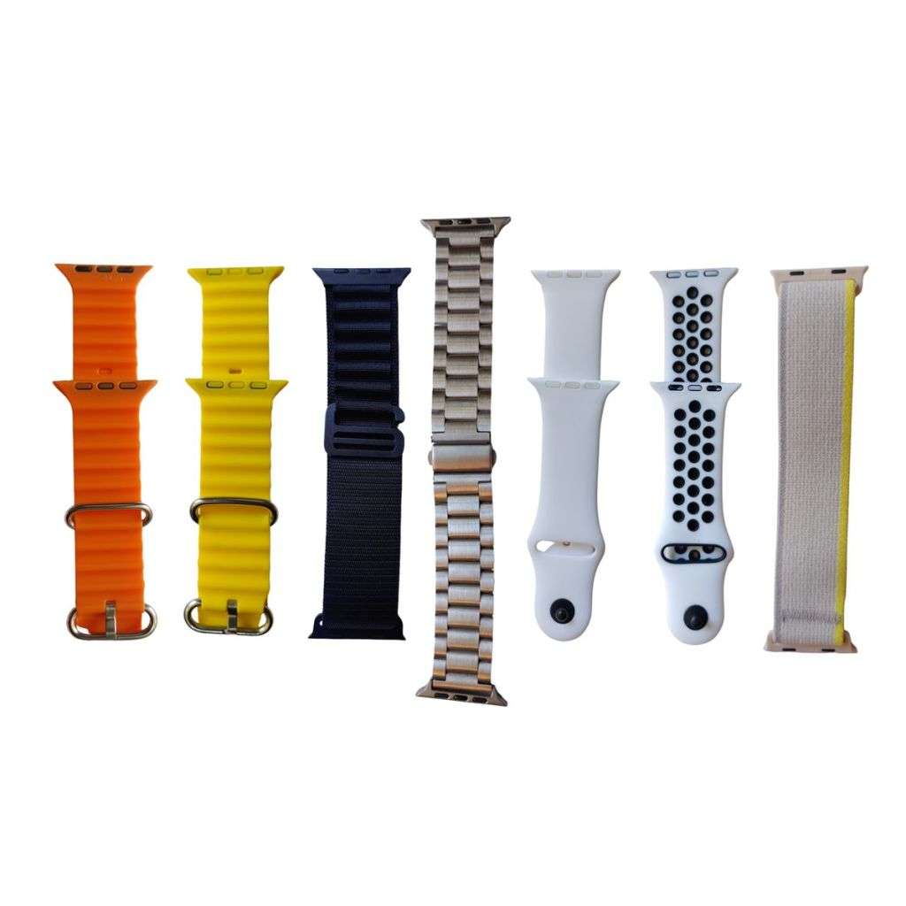 Smart Watches - Ultra 7 in 1 strap stainless steel band HD screen smart ...