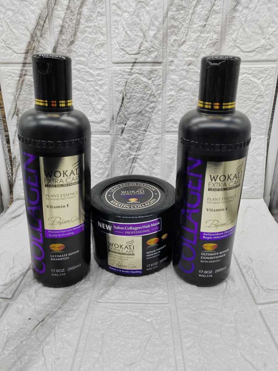 Shampoos & Conditioners - WOKALI KETATIN SHAMPOO, CONDITIONER AND HAIR MASK SET COMBO was listed ...