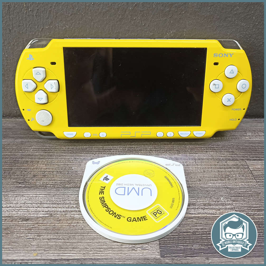 PlayStation - RARE!!! Sony PSP Yellow Simpson Limited Edition 2004 - Console with game - No ...
