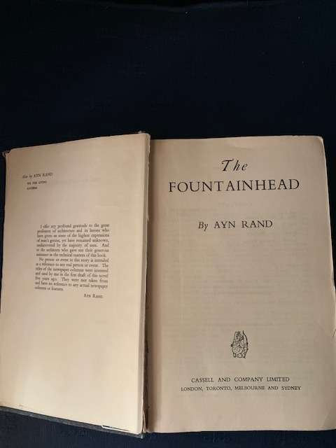 First Editions - The Fountainhead by Ayn Rand, 1947, First Edition for sale in Johannesburg (ID ...