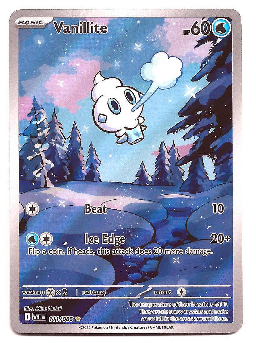 Trading Cards - VANILLITE - ILLUSTRATION RARE 111/86 POKEMON TCG WHITE FLARE TRADING CARD for ...