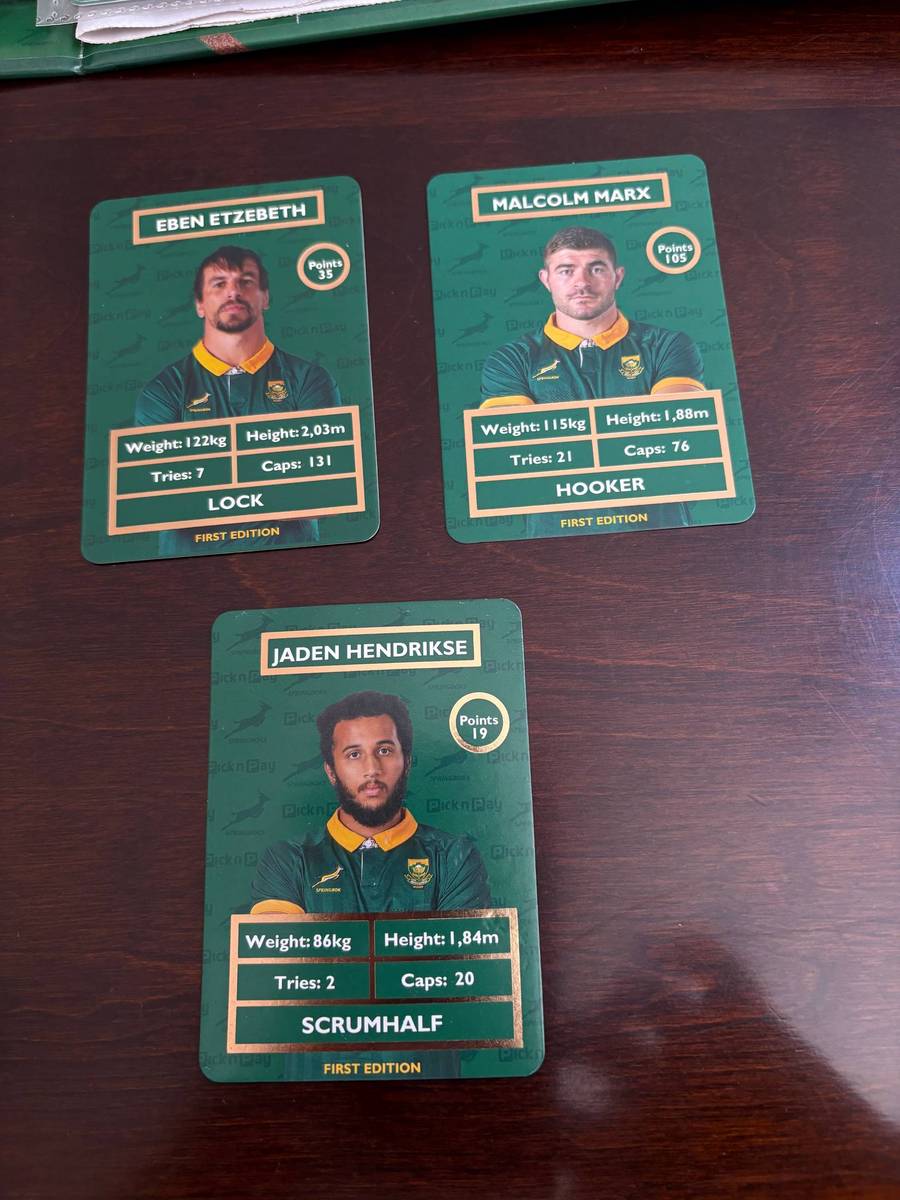 Supporters Gear & Collectibles - Pick n Pay Springboks 3 Pack Trading ...