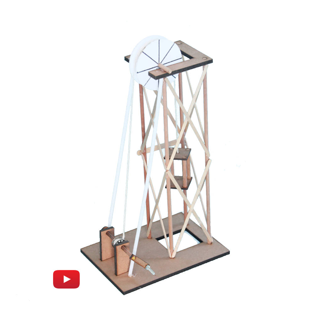 Learning & Educational Toys - Mine Shaft Headgear School Project Kit ...